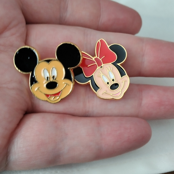Disney | Accessories | Mickey And Minnie Pins | Poshmark